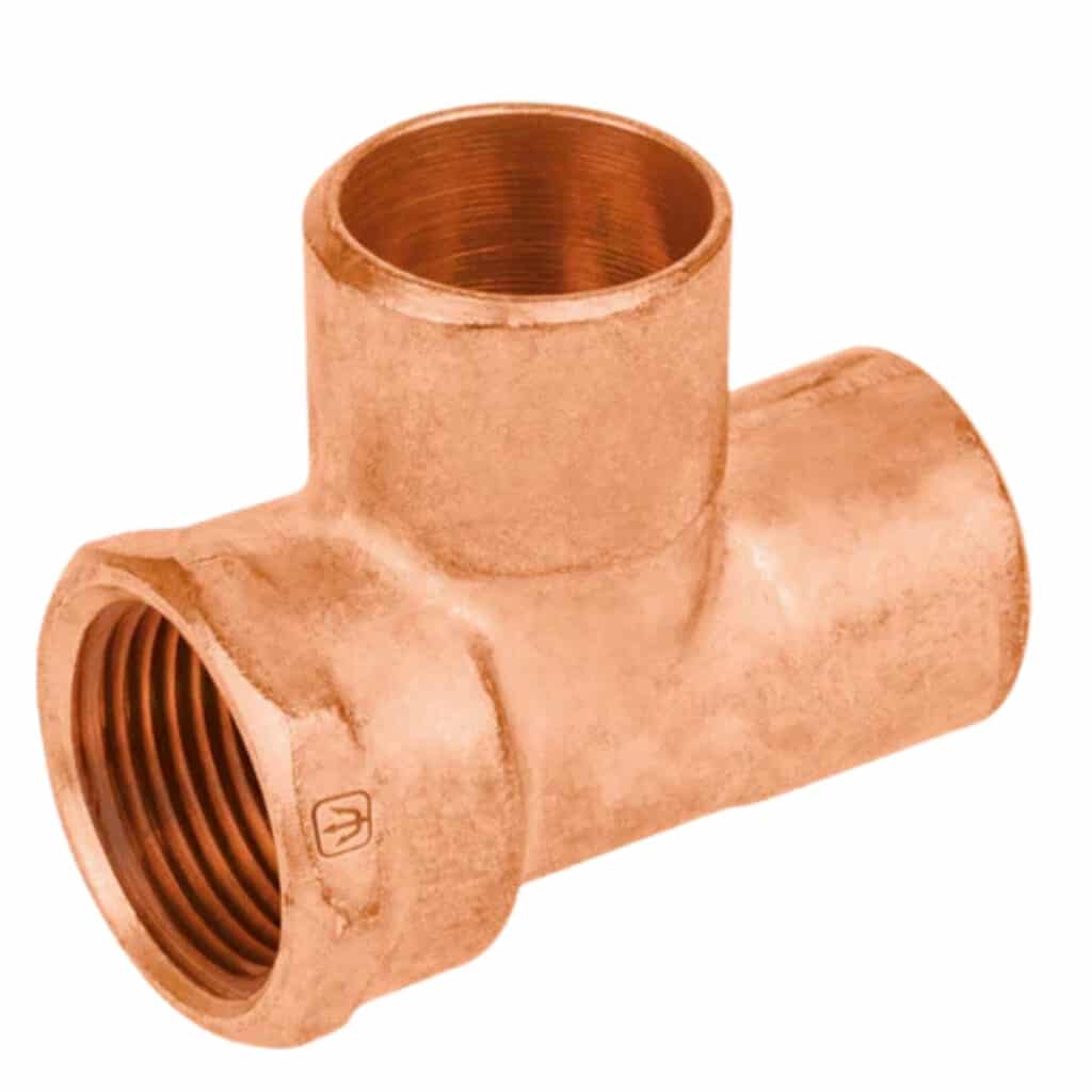 TEE R/INT LATERAL DE COBRE - DISTRIBUIDORA HIDRAULICA Y DRENAJE